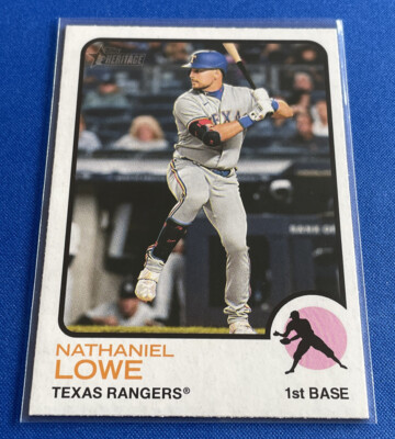 2022 Topps Heritage #197 Nathaniel Lowe Texas Rangers | eBay