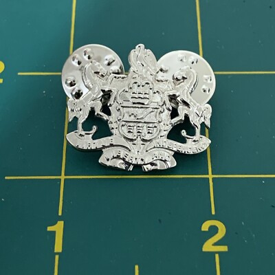PENNSYLVANIA PA STATE CREST COAT OF ARMS UNIFORM HAT PIN PINBACK BROOCH ...