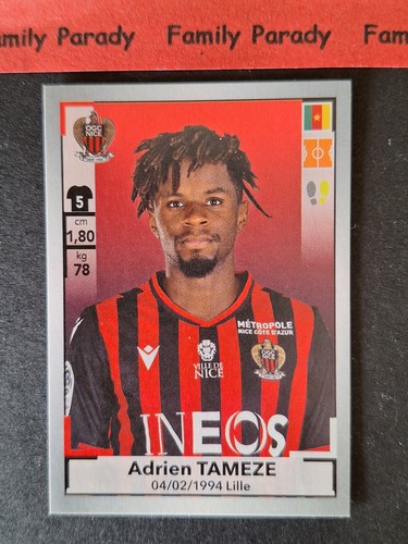 Adrien Tameze 327 OGC Nice Stickers Panini Foot France Ligue 1 2019 ...