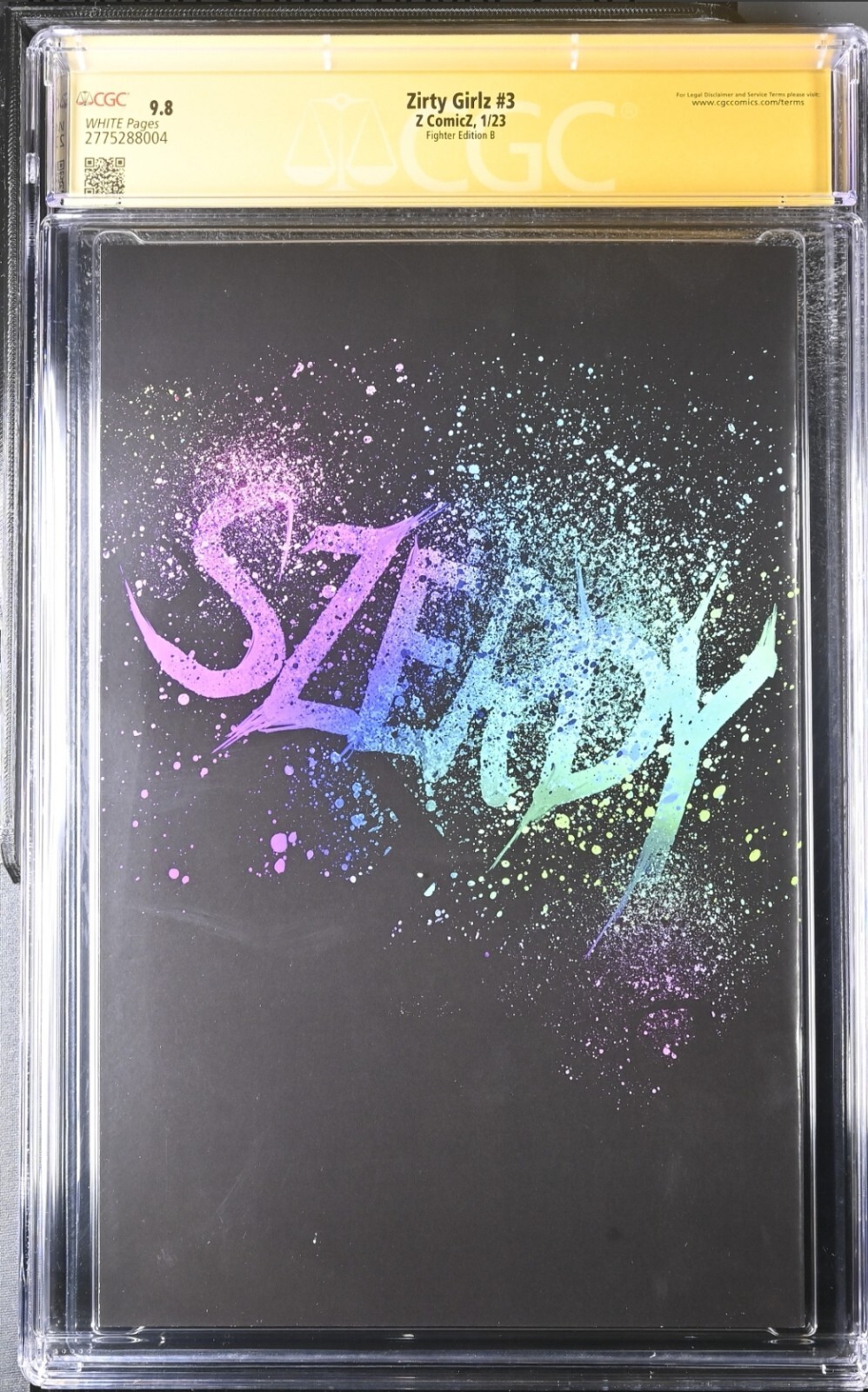 Zirty Girls #3 Cammy Fighter Edition B CGC 9.8 SS Signed Nathan Szerdy ...