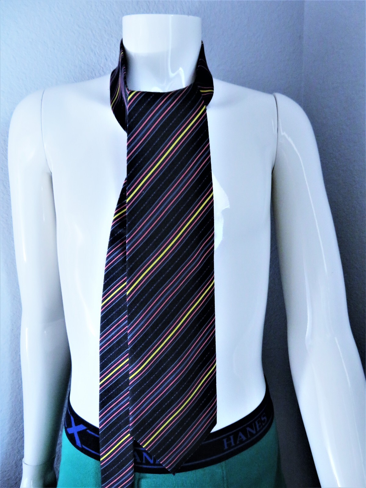 Daniel De Fasson Studio Necktie All Silk Diagonal Stripes 57.5L x 3.6W ...