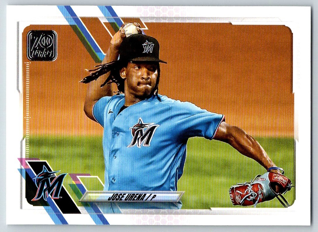 2021 TOPPS SERIES 1 JOSE URENA MIAMI MARLINS #134 | eBay