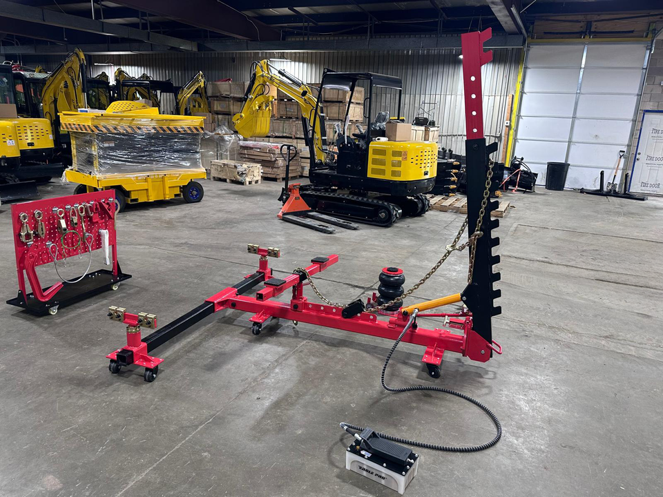 NEW Portable Auto Body Frame Machine Puller 10,000 PSI Foot Pump FREE ...