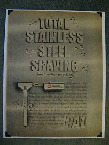 PAL Injector Steel Razor Blade 1963 Print Advertisement - November Life ...