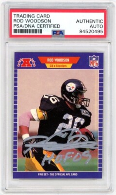 Rod Woodson Signed 1989 Pro Set Rookie Card RC #354 "HOF 09" PSA | eBay