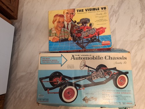 Renwal The Visible Chassis Model Kit & Renwal Visible V-8 | eBay
