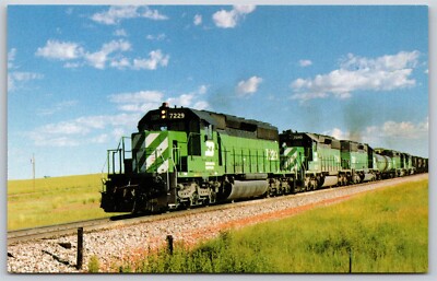 Postcard Burlington Northern 7229 Reno Junction 1990 B41 | eBay