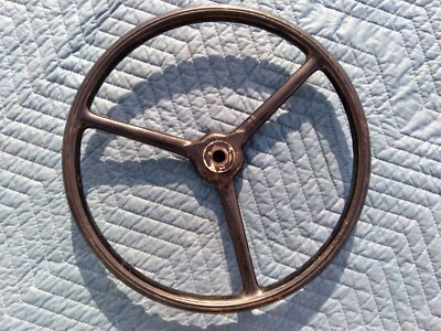 Vintage Sheller Steering Wheel 15" 3-Spoke Black Willys | eBay