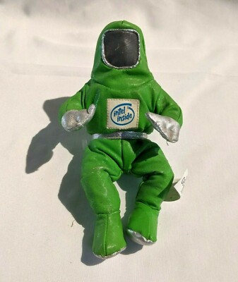 Intel Inside MMX Pentium Advertising Green Astronaut Plush People Doll ...