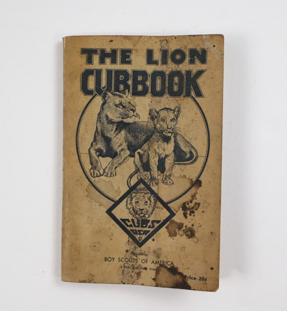 VTG 1930 The Lion Cub Book Boy Scouts of America First Ed. 6th Reprint ...