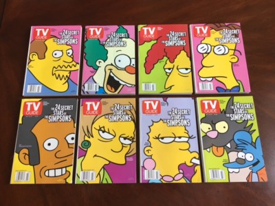 Simpsons, TV Guide Set (24) Covers, NO Labels w/ Original Box (Scarce ...