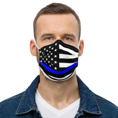 Back the Blue Thin Blue Line Face mask | eBay