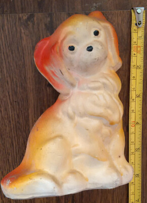 Vintage 1950s Carnival Chalkware Chalk Dog Puppy | eBay