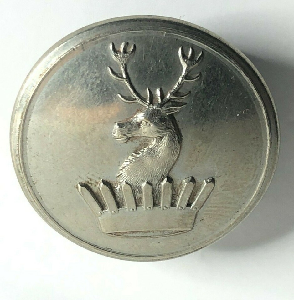 Antique Livery Button Stag & Crown 26 mm Armfield Birmingham | eBay UK