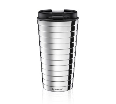 GENUINE NESPRESSO TOUCH Travel Mug ORIGINAL BOXED BRAND NEW CUP WARMER ...