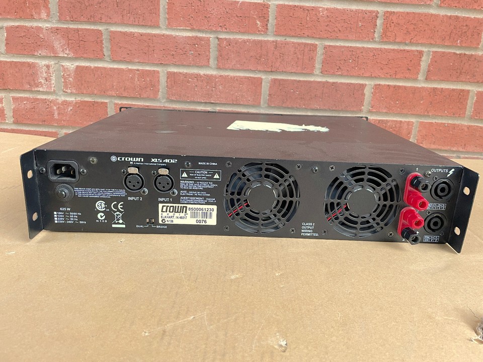 Crown XLS 402 2 Channel Power Amplifier Vintage Rare | eBay