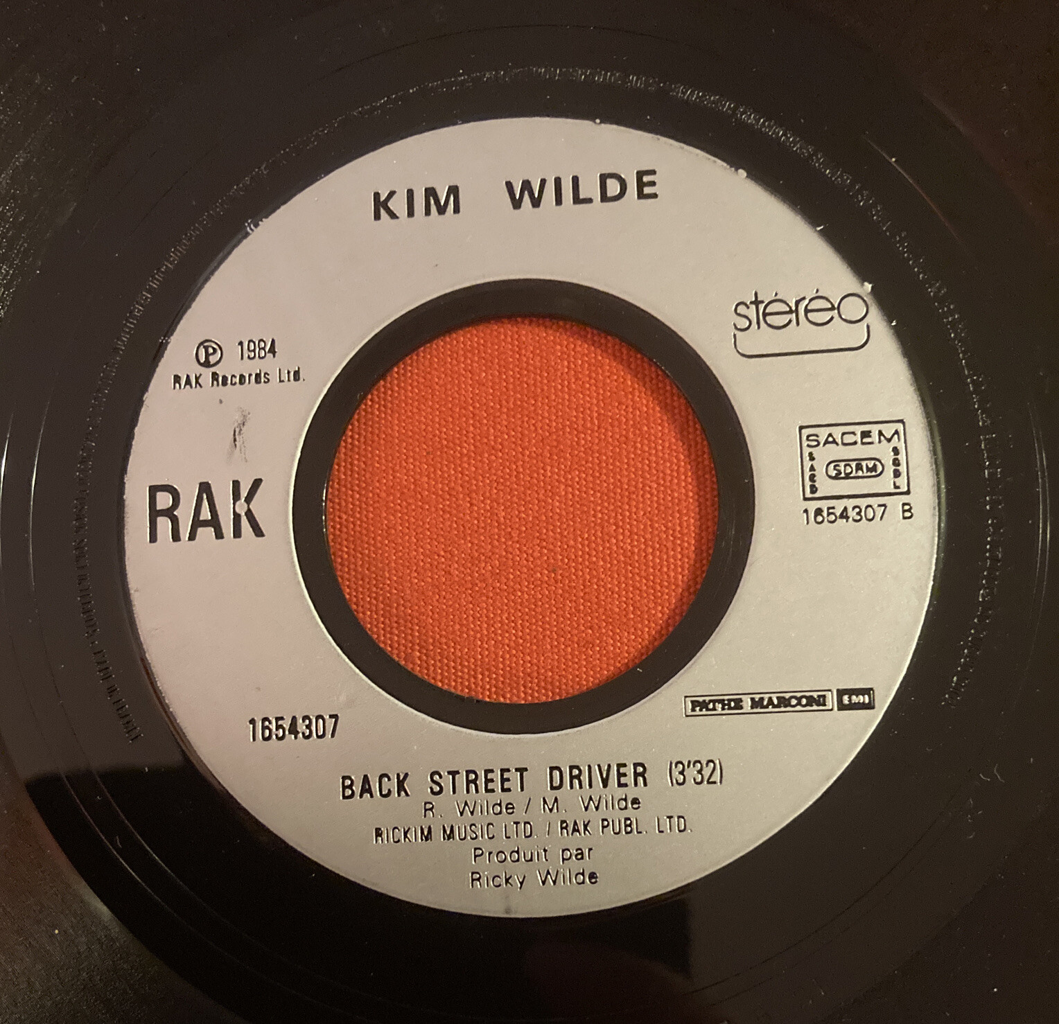 Kim Wilde Dancing Dark Back Street Driver 1654307 VG+ Vinyl 45T Sp | eBay