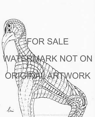 Alien Giraffe artwork - print | eBay