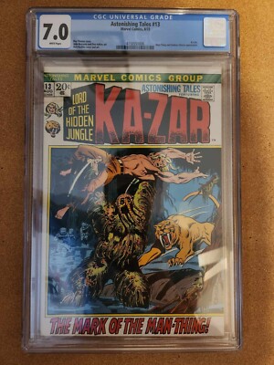 Marvel Comics Astonishing Tales #13 - 1st Cover Appearance of Man-Thing ...
