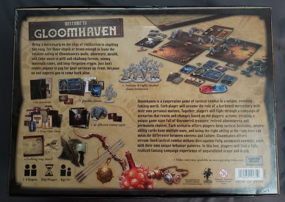 Gloomhaven+Removable Stickers+Solo Scenarios -Cephalofair Games- Gently ...