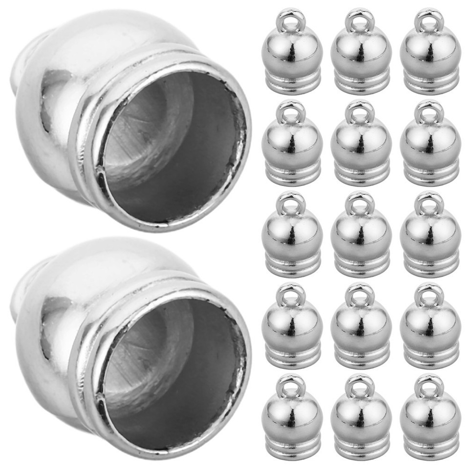 50PCS Cord Cap Cord End Stopper Tassel Caps Bead End Connectors Jewelry ...