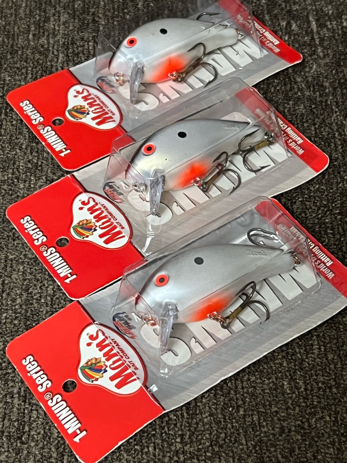DISCONT. ( 3 ) MANN'S 1-MINUS DB STAMPED BIG FISH LURES / CRANKBAIT ...