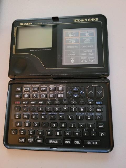 Sharp Wizard 64KB Electronic Organizer Model OZ-7620 for sale online | eBay