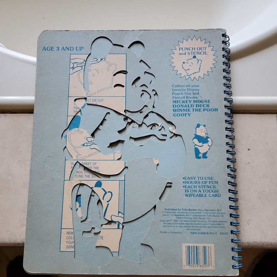 Disney Ser.: Winnie the Pooh : Punch Out and Stencil Books (Hardcover ...