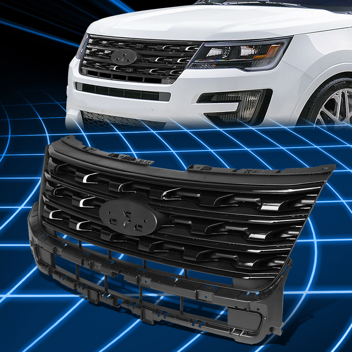 Ford Explorer Custom Grill Front Grille For 2016 2017 2018 Ford