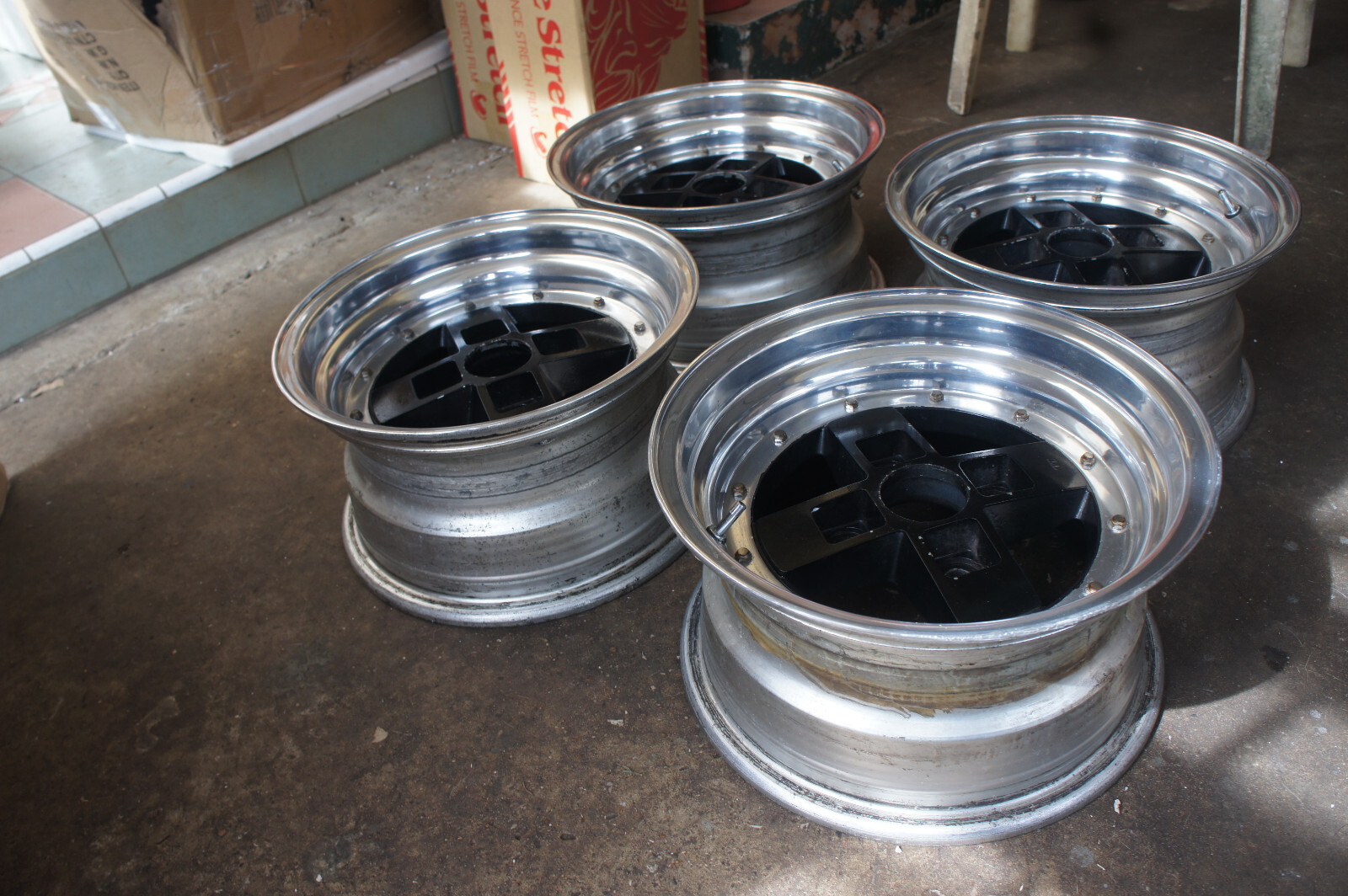 JDM 13" Enkei Apache rims wheels for sunny b110 ke70 datsun 510 ta23 ...
