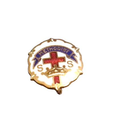 Methodist Cross & Crown Brooch Pin | eBay