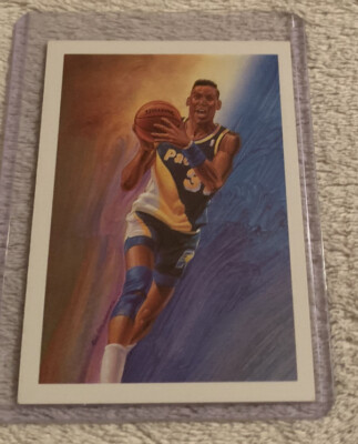 1990-91 Hoops Indiana Pacers Basketball Card #365 Reggie Miller TC | eBay