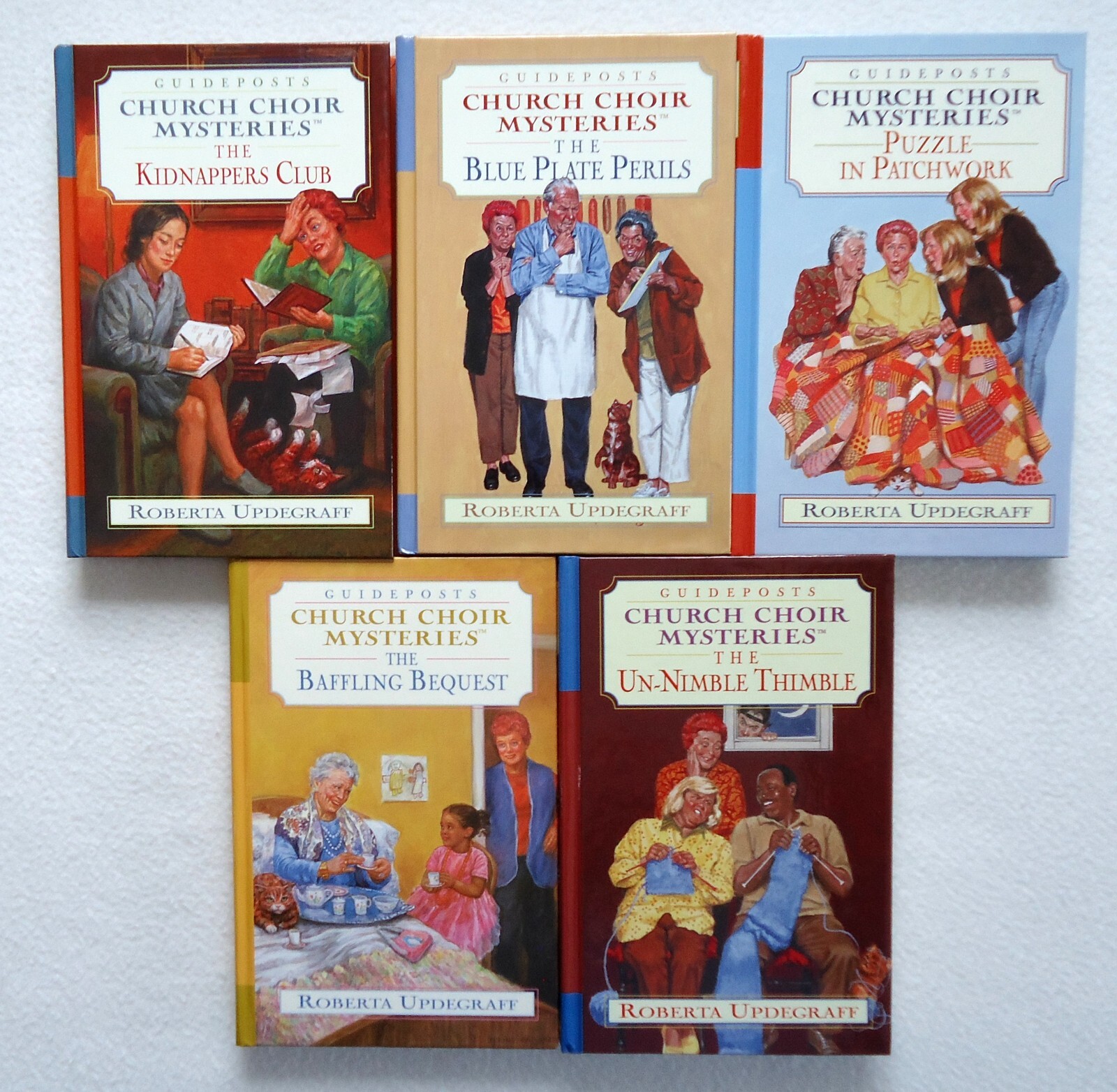 Church Choir Mysteries Book Lot of 5 Guideposts Updegraff HC Christian ...