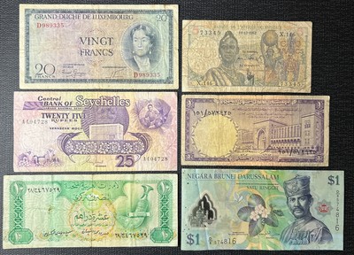 Billets du Monde - Lot de 6 Billets différents ! Réf B15 | eBay