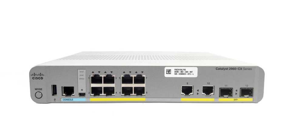 Cisco Catalyst 2960-CX WS-C2960CX-8TC-L 8-Port Gigabit Switch | eBay.de