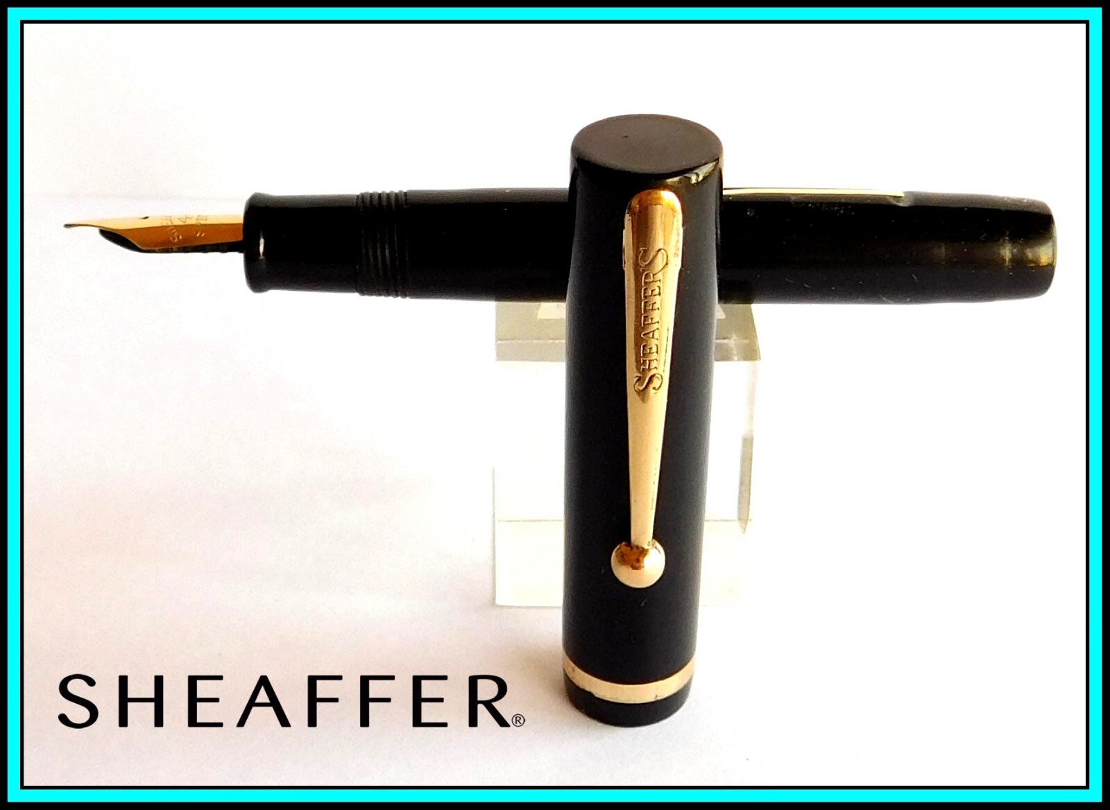 SHEAFFER 46 Special - SHORT VERSION - Black Celluloid 1920's - READY TO ...