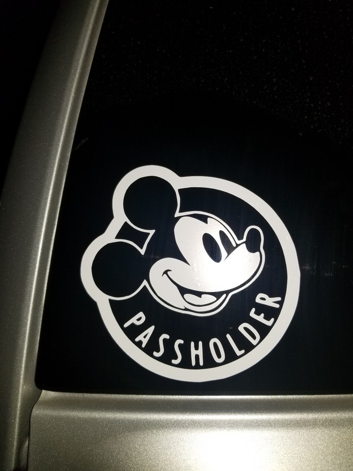Walt Disney Annual Passholder Vinyl Car Decal Sticker Handmade | eBay