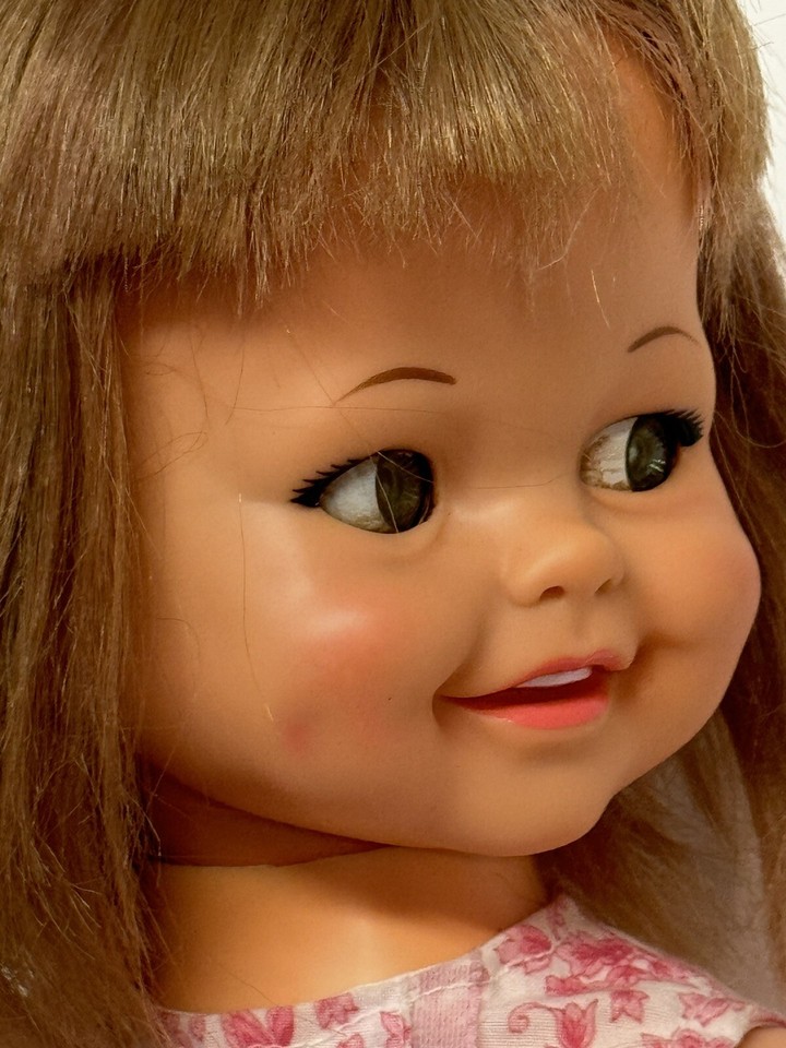 Vintage 1967 Ideal Giggles Doll Head and Eyes move no Giggle | eBay
