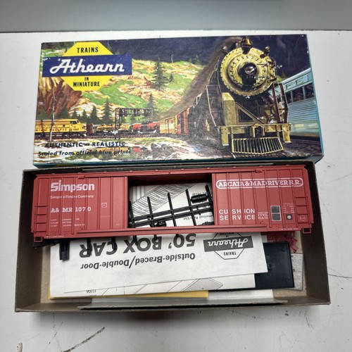ATHEARN HO scale SIMPSON ARCATA & MAD RIVER A&MR #1070 DOUBLE DOOR BOX CAR 50' | eBay