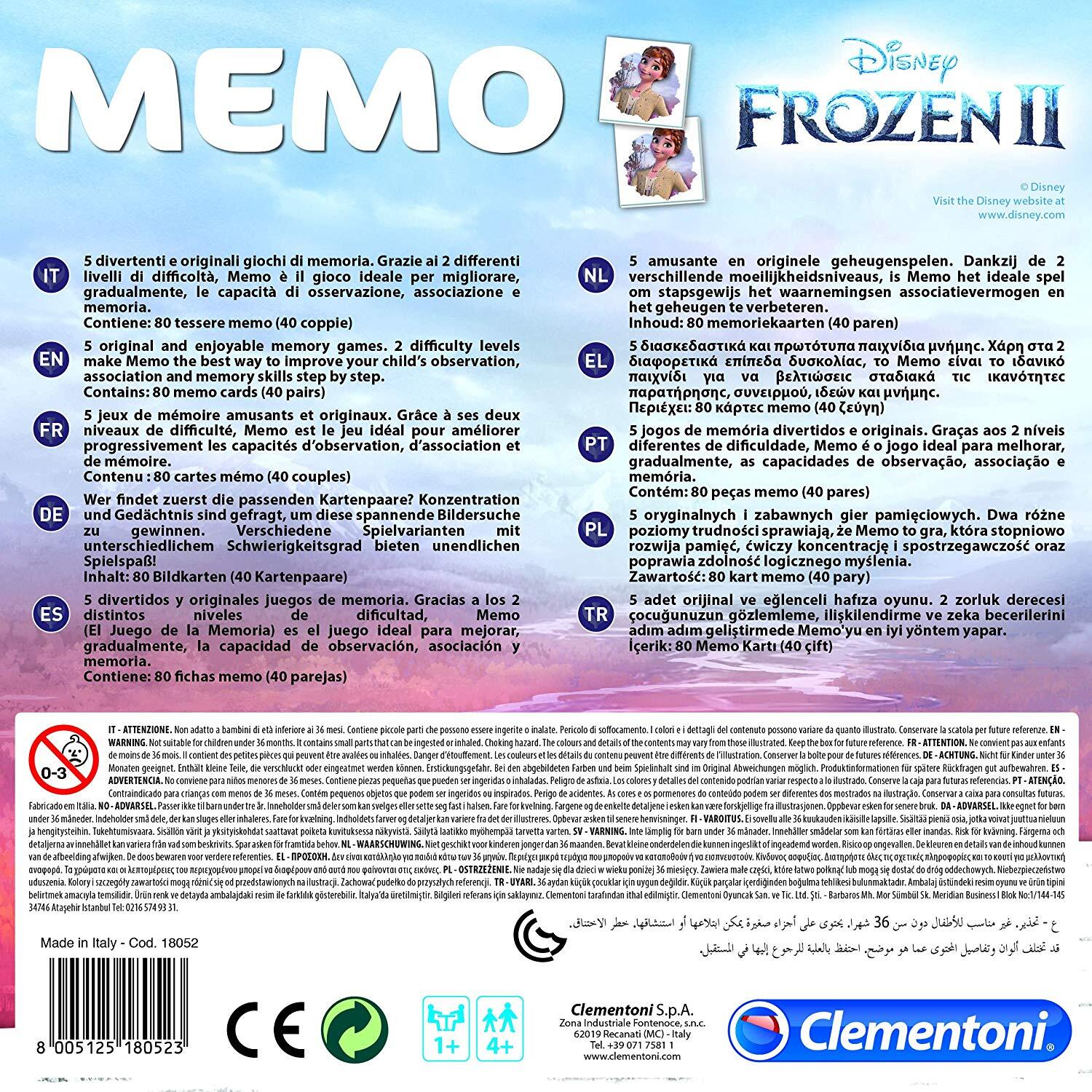 Disney Frozen 2 / Die Eiskönigin 2 - Memo Game | eBay
