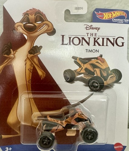 Hot Wheels Disney Character Cars Timon The Lion King | eBay