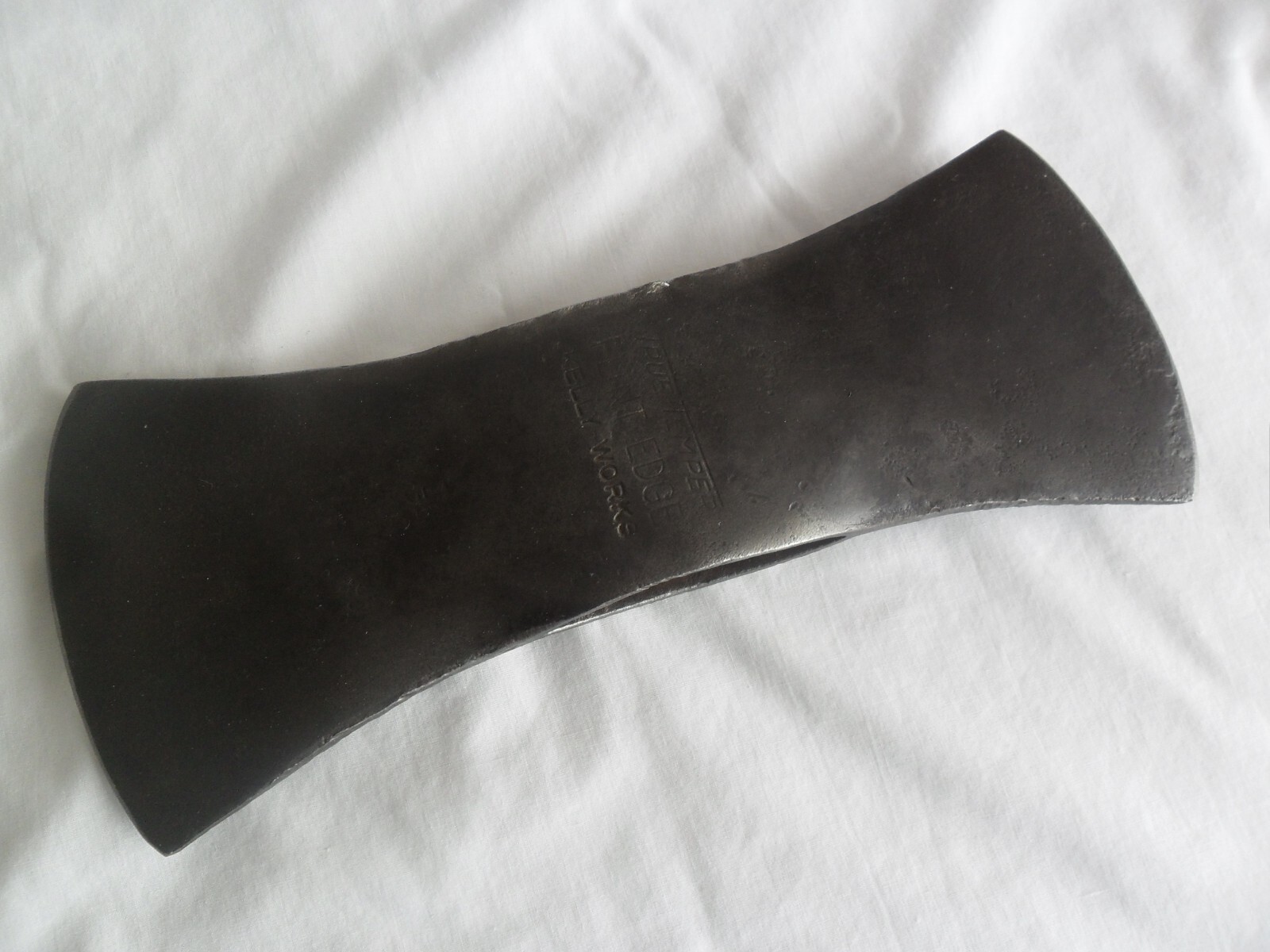 Vintage TRUE TEMPER Flint Edge Kelly Works Swamping Pattern Double Bit ...