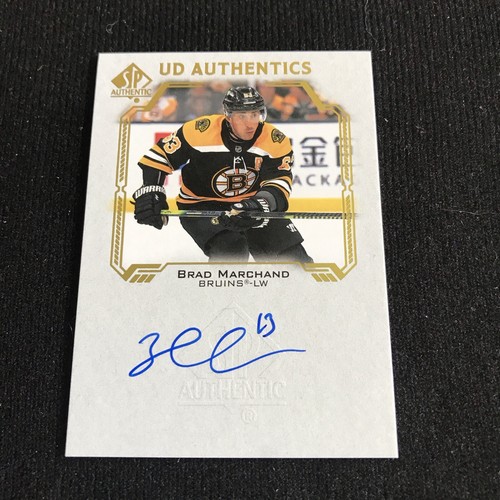 2021-22 SP Authentic Brad Marchand UD Authentics Auto Autograph #UDA-BM ...