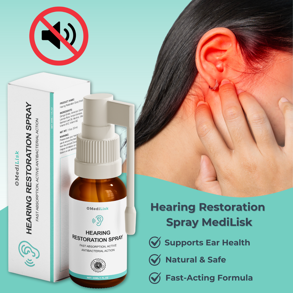 MediLisk Hearing Restoration Spray – Earwax Cleaning & Ear Care ...
