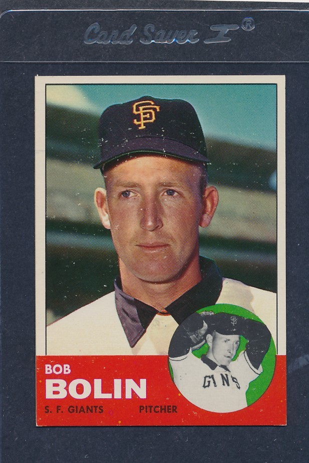 1963 Topps #106 Bob Bolin Giants EX/MT 63T106-90416-1 | eBay