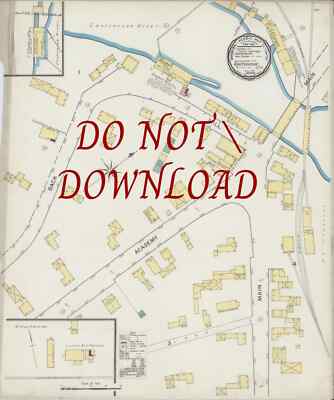1892 Copy highly Detailed Map Contoocook New Hampshire Perfect for ...