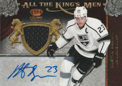 2011-12 Crown Royale All The Kings Men Material Autographs #45 Dustin ...
