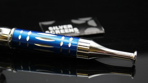 LONG TIP BLUE METAL Smoking Pipe w/Lid Tobacco Pipe Metal pipe ALL ...