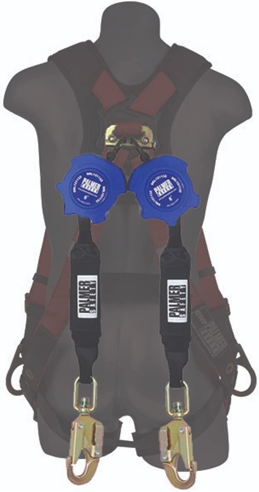 Palmer Safety Fall Protection SRL121132T Twin SRL 6' Lightweight Web ...