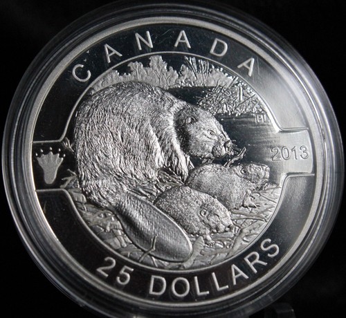 Canada 2013 Fine Silver $25 Coin "OH CANADA" BEAVER | eBay